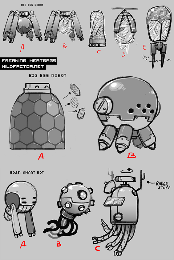 New Concept arts of Freaking Meatbags | Wild Factor new